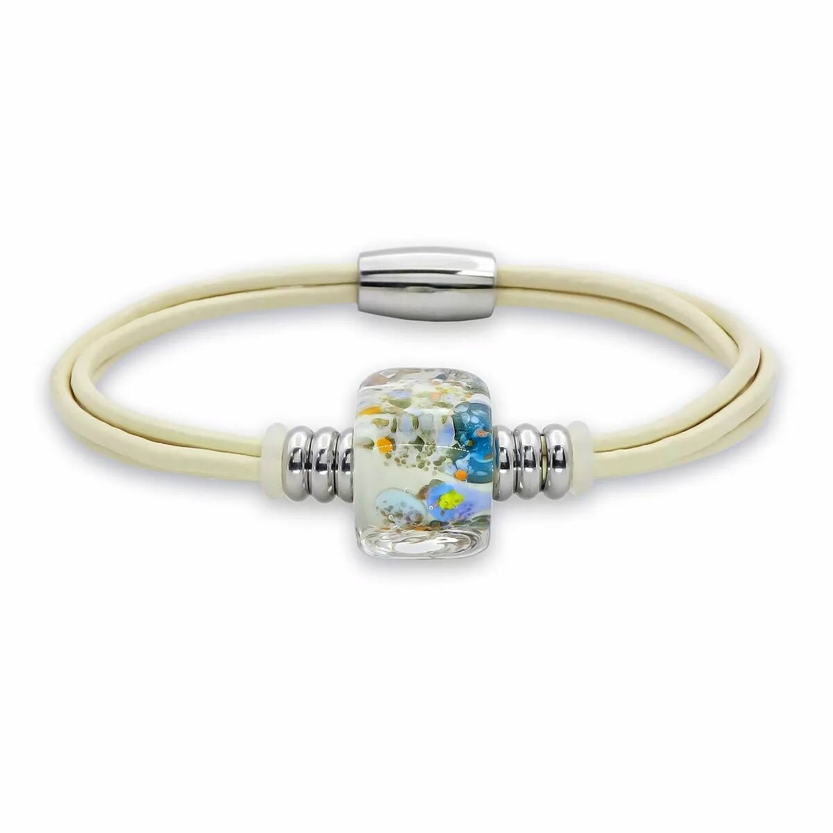 Браслет, стекло, муранское стекло