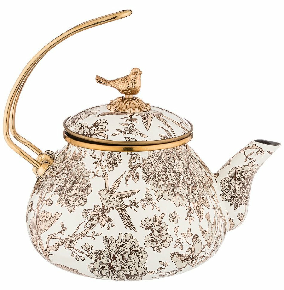 Чайник 2,2 л эмалированный Agness "agness /винтаж /королевский сад" / 210633