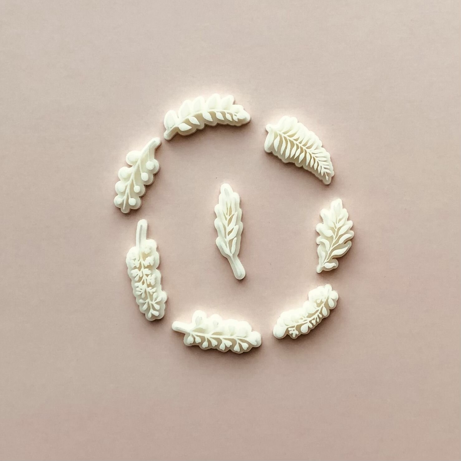 Штампы для глины и керамики Травинки 8шт.