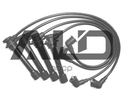 Комплект проводов зажигания (черный силикон), KIA Spectra/Rio/Shuma 1.5/1.8 DOHC 99-02 ALD арт. A08009
