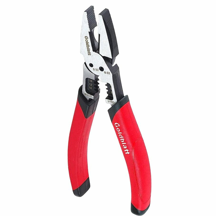 Плоскогубцы многофункциональные 203 мм с длинными губками 20 мм GOLDBLATT G08002