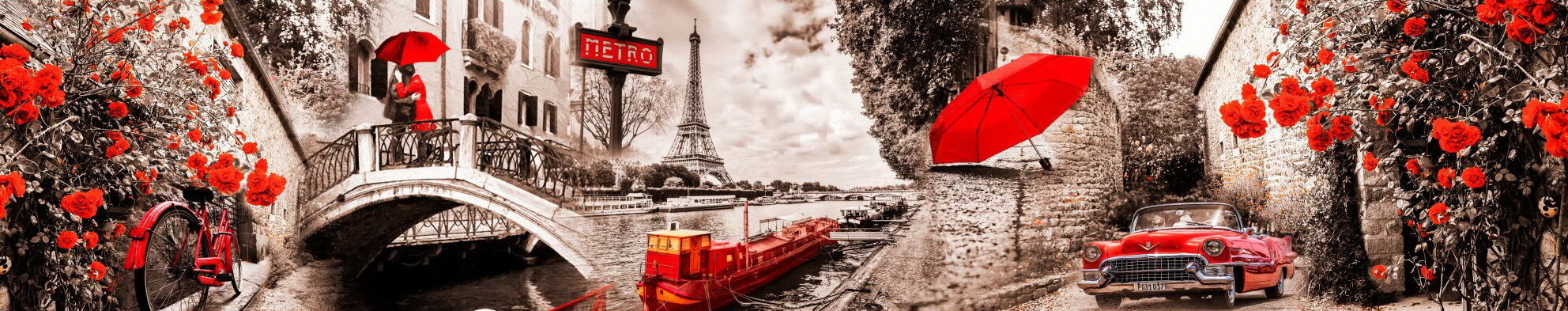 Кухонный фартук/стеновая панель МДФ для кухни 2800*600*6мм "TOP-19"