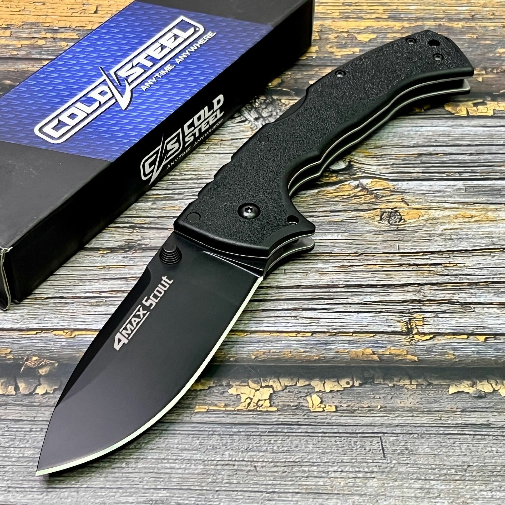 Нож складной Cold Steel СS62RQBKBK 4-Max Scout, Black Blade, Black Handle