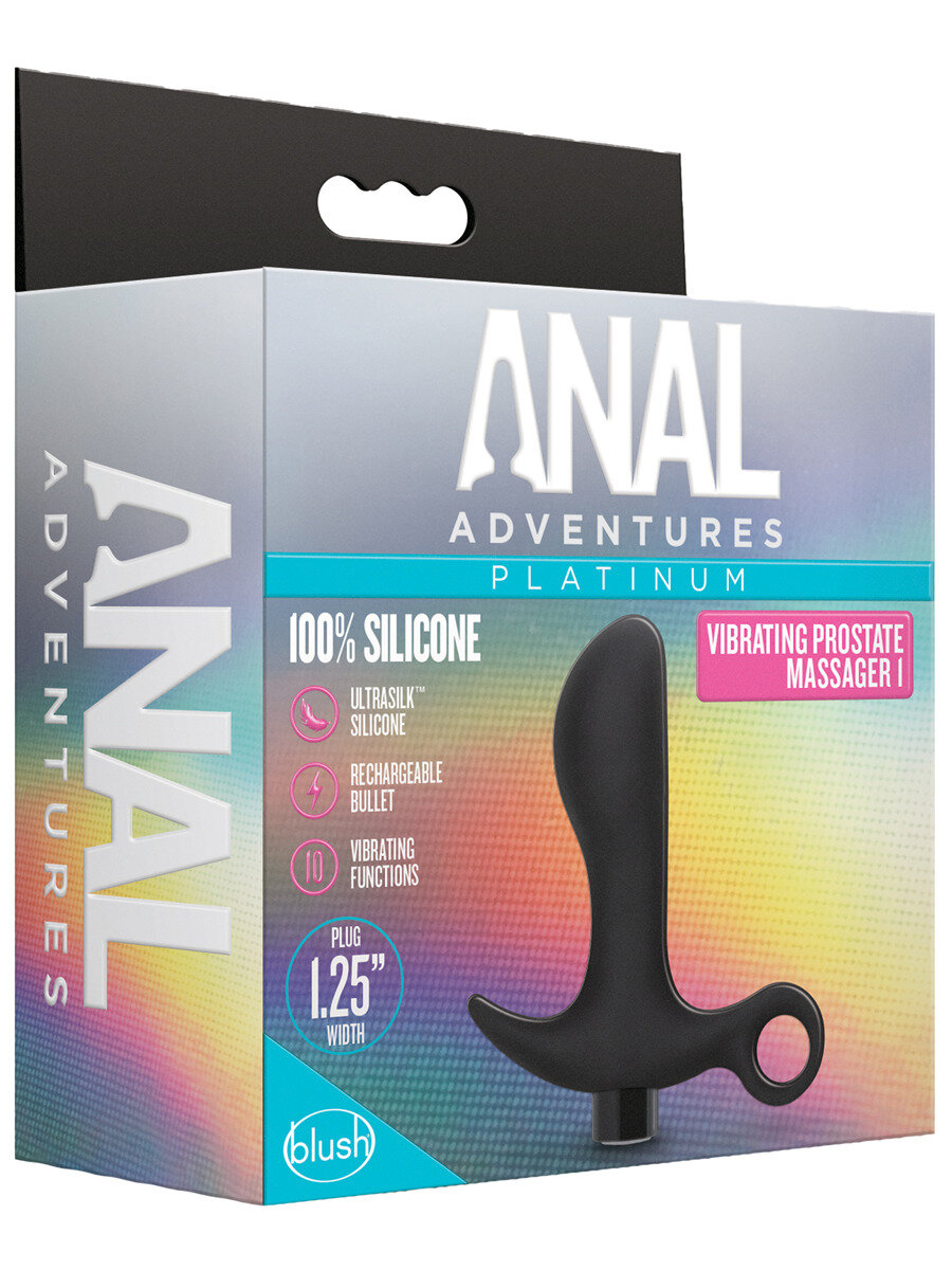 Мужской анатомический вибростимулятор простаты "ANAL ADVENTURES PROSTATE MASSAGER 01" 9см