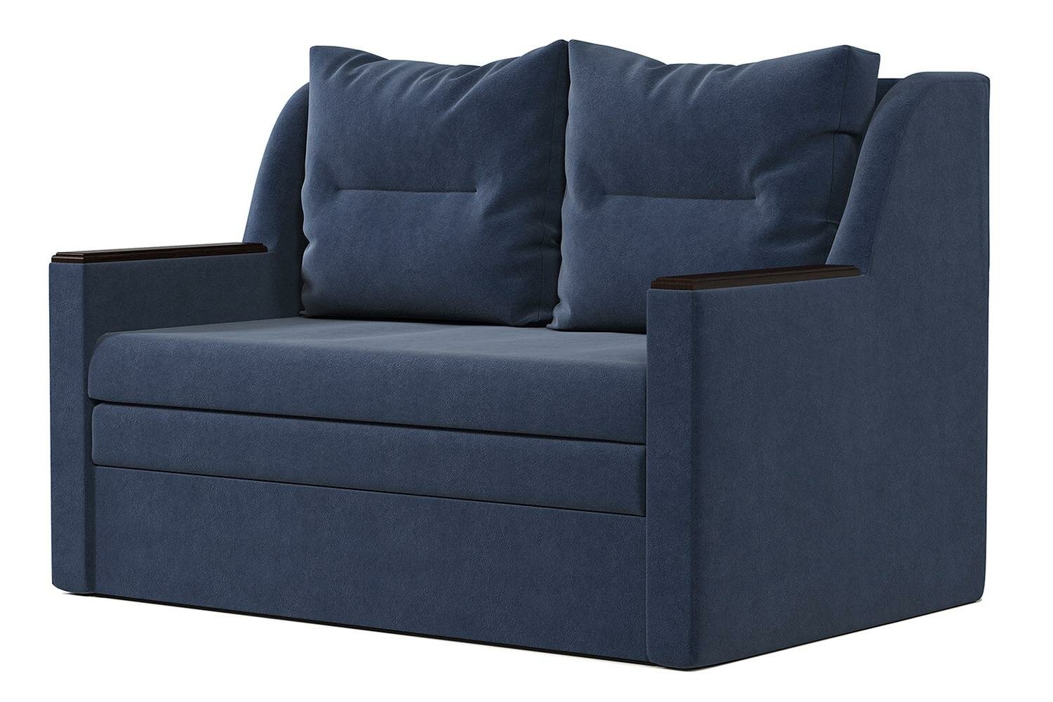 Диван-кровать Hoff Дуэт, обивка велюр, 142х93х94 см, прямой, цвет синий