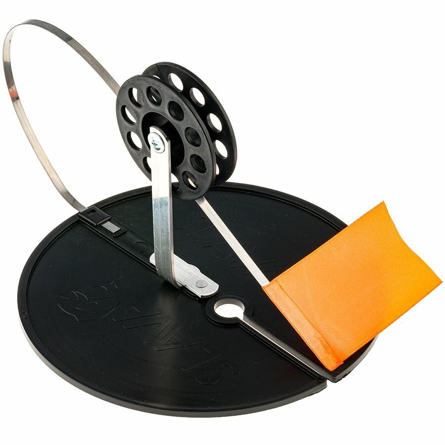 Жерлица зимняя диаметр 18 см на алюминиевой стойке катушка 6.5 см