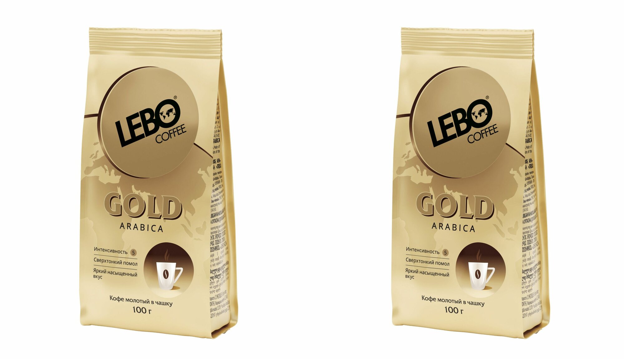 Lebo Кофе молотый Gold, для чашки, 100 г, 2 уп