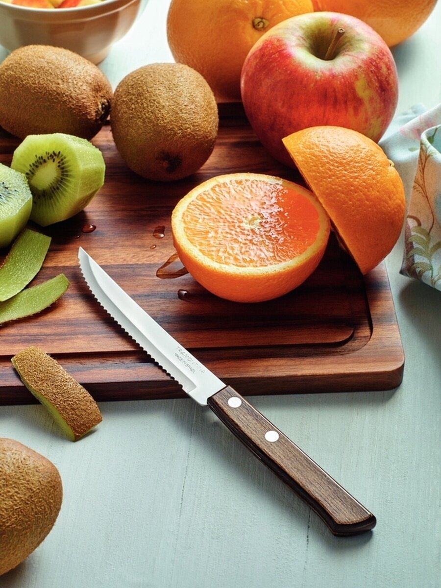 Нож для мяса TRAMONTINA Dynamic, лезвие: 15 см, коричневый, 22314/006