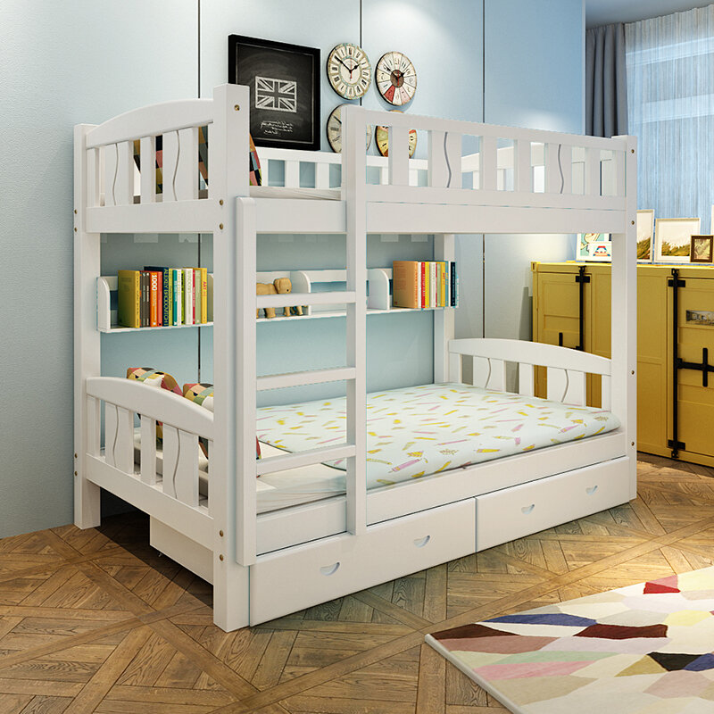 Кровать-чердак , кровать домик, деревянная двухъярусная "Лика"