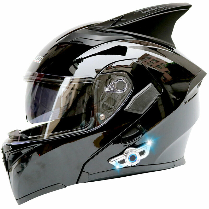 Мотоциклетный шлем Cool Ride Treasure, Bluetooth, черный