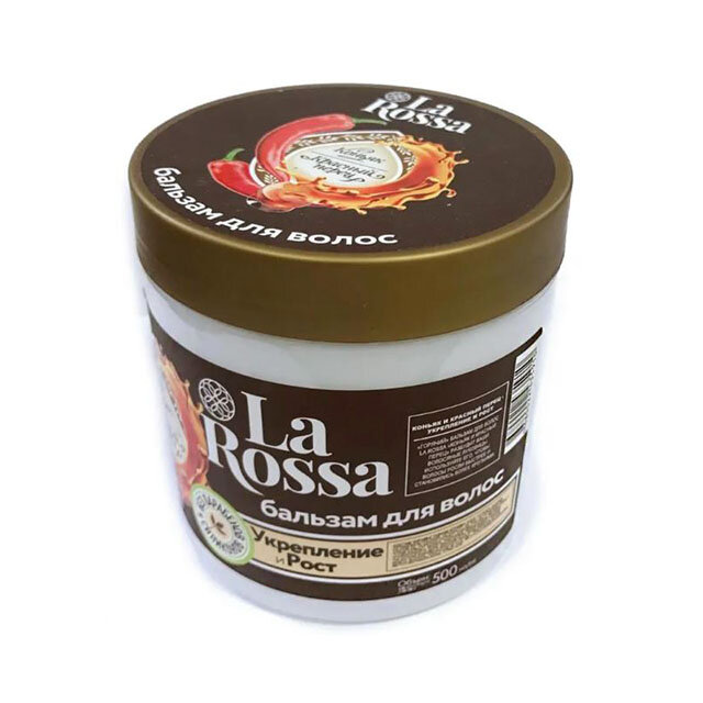 LA ROSSA Бальзам Коньяк и Красный перец стимулирующий напиток 500 мл с пряным ароматом