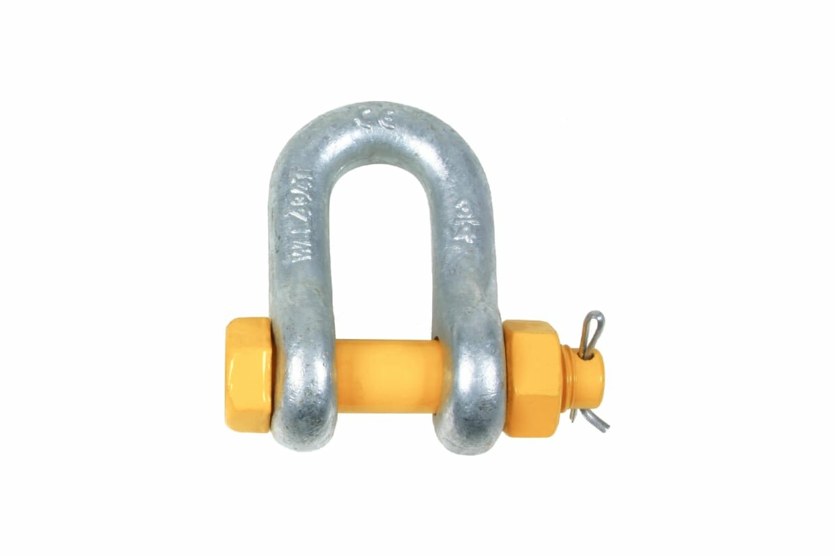 Центр грузоподъемного оборудования Скоба грузовая прямая DIN 834 с гайкой Q= 12т 4687203388461