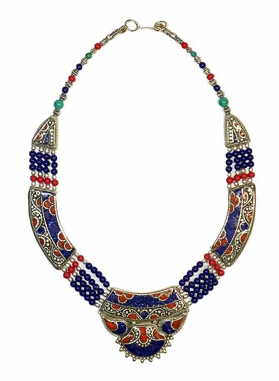 Колье, искусственный камень