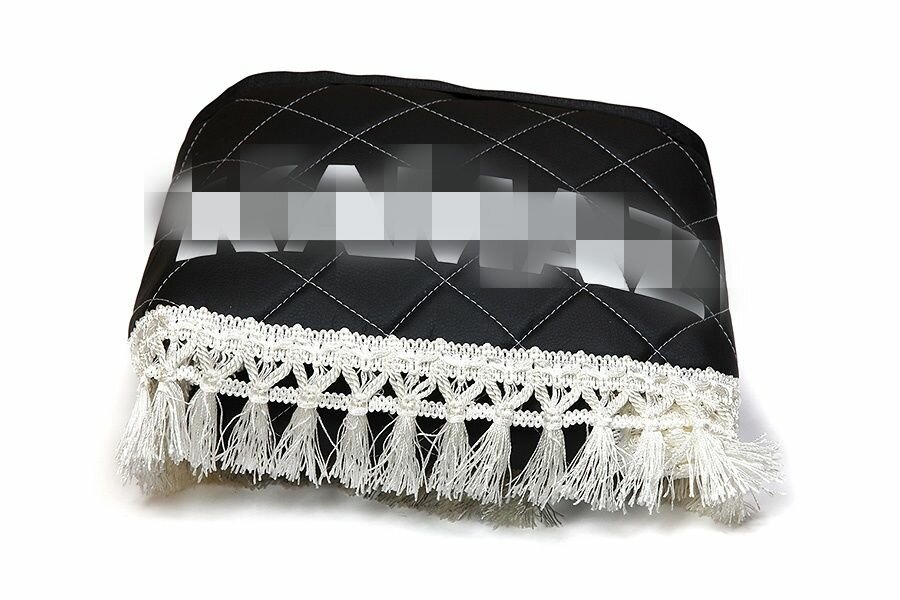 Ламбрекен лобового стекла + угол KZ Эко кожа черный (20134)