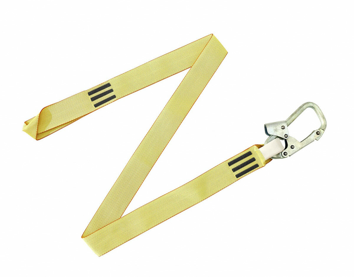 Строп-лента огнестойкий 1 карабин (монтажный малый класс Т) монтажная петля длина 1.5 метра