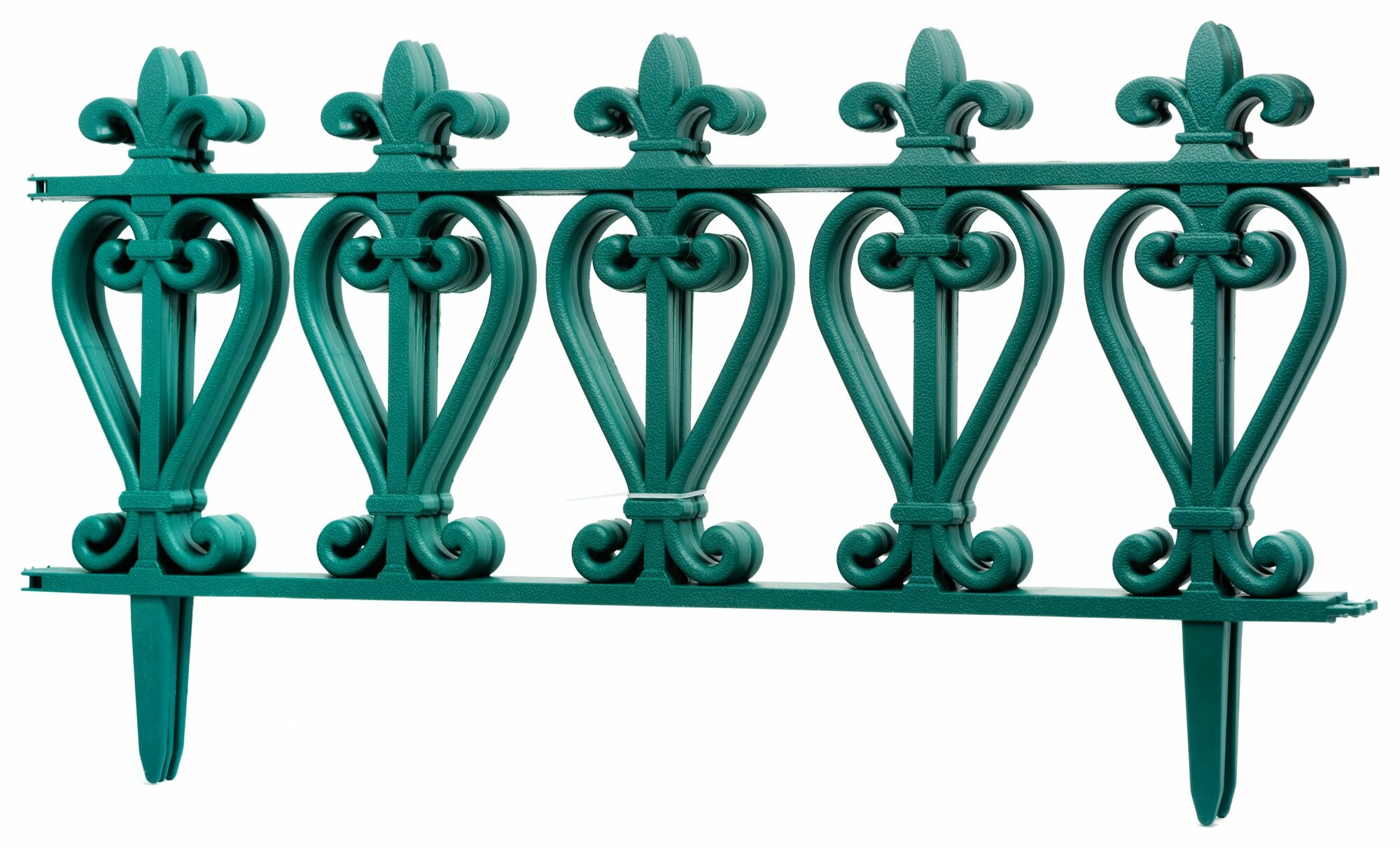 Ограждение садовое 4048121222402, 3 шт, зеленое, 60.5x32.5 см