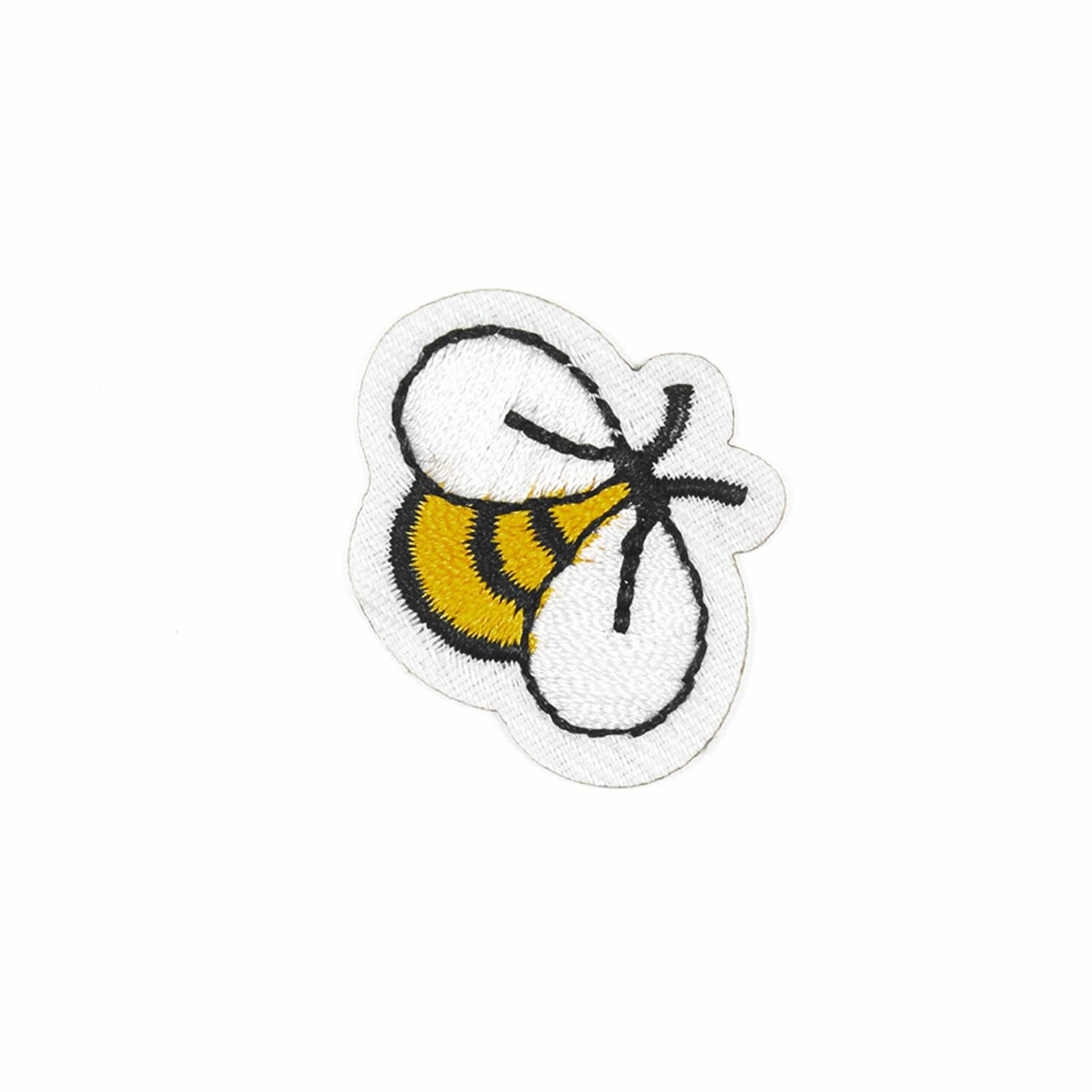 Нашивка Пчелка 30x25 мм, Термоклеевая заплатка на одежду, Термоаппликация