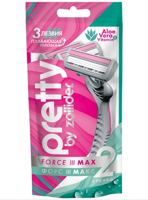 Zollider Одноразовые бритвенные станки Pretty 3 MAX, 3 лезвия, 5 шт