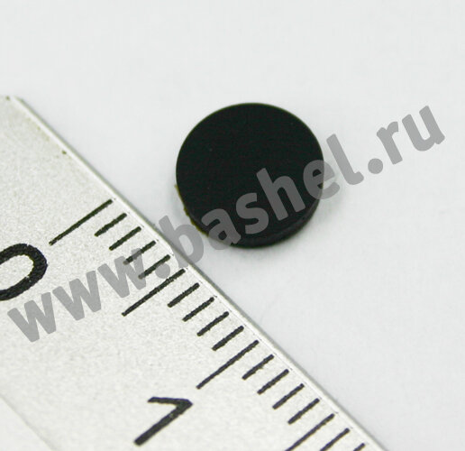 Ножка приборная D-7mm H-1,5mm RF7-1,5 (самоклеящаяся, резиновая)