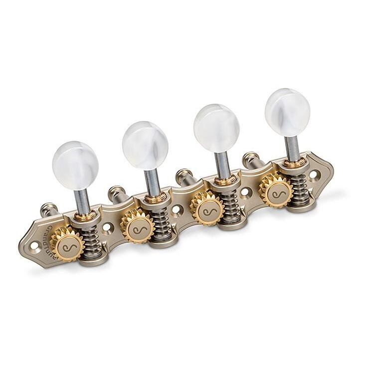 Колки 4+4 для мандолины, Schaller 10630764.70.31 GrandTune, матовый жемчуг