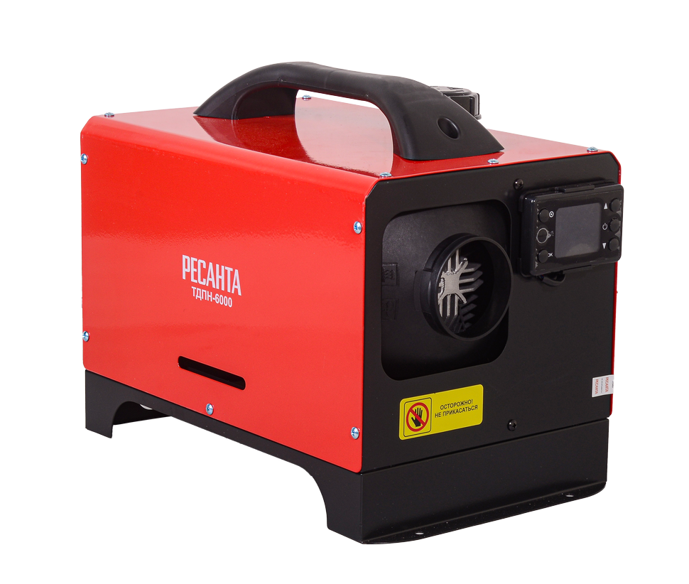 Тепловая дизельная пушка непрямого нагрева Ресанта ТДПН-6000, 12В, 190м³/ч, 4л, 0,3кг/ч, 16ч