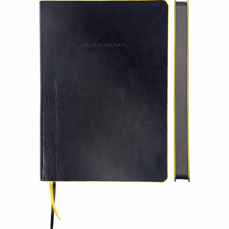 Ежедневник недатированный А5, 136л, кож. зам. "The best in black" чёрный