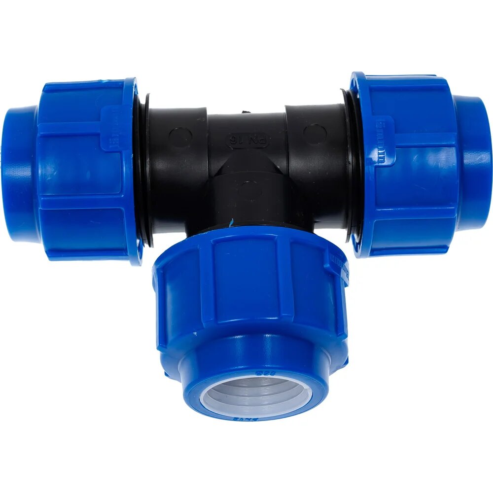 Тройник компрессионный для полиэтиленовых труб LAMMIN 25 120/15 Lm34014252525