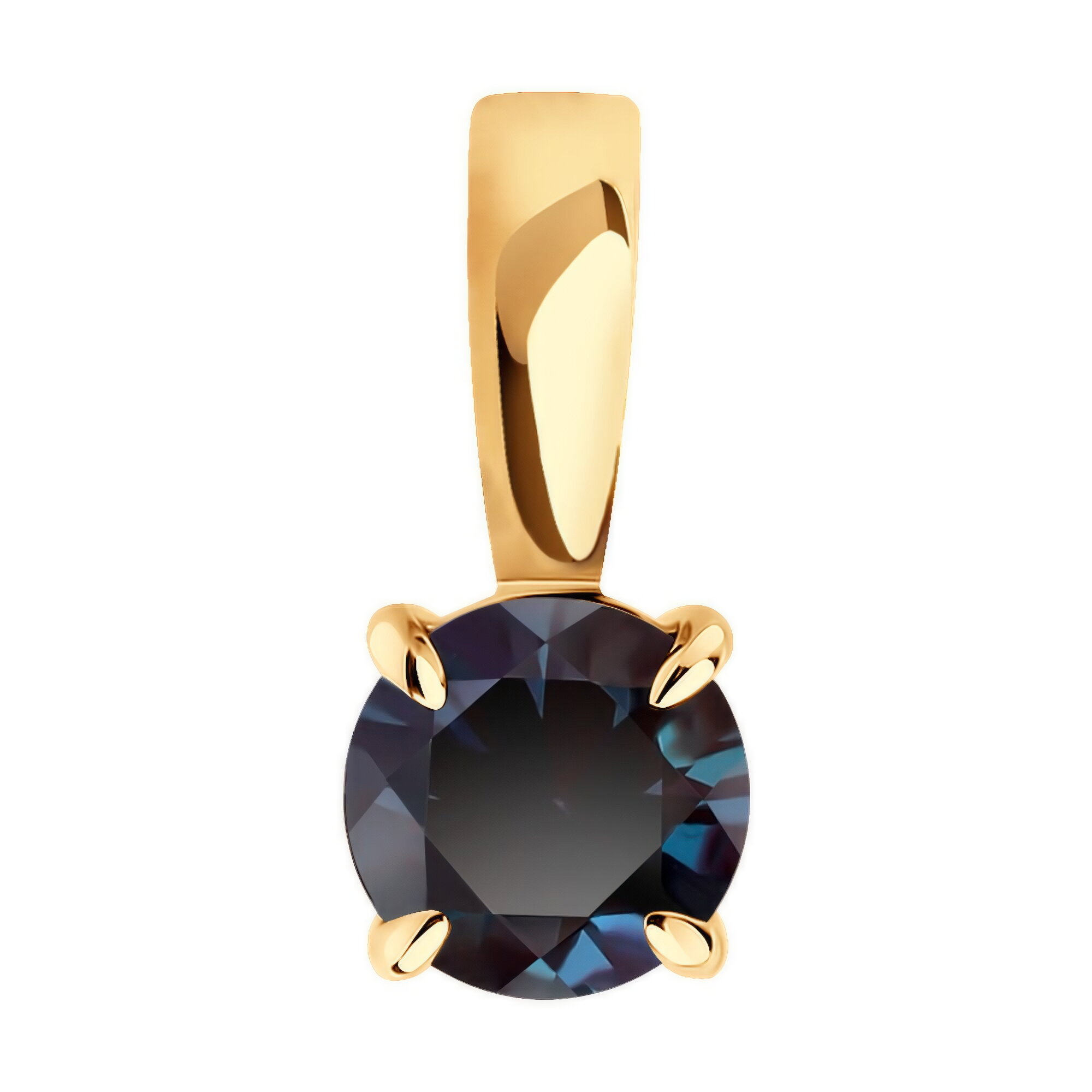 Подвеска, красное золото, 585 проба, александрит