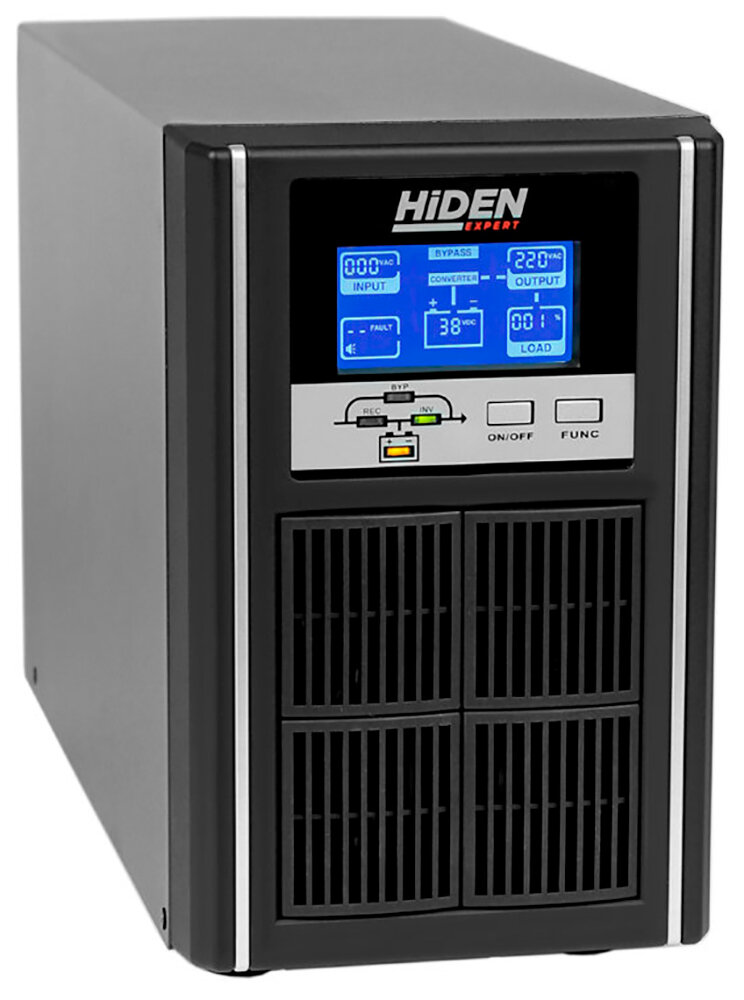 Источник бесперебойного питания Hiden EXPERT (UDC9201H-24) внешние акб, 24В, 2 АКБ, ЗУ, 8A, 1 kVA/08 kW, PF=08