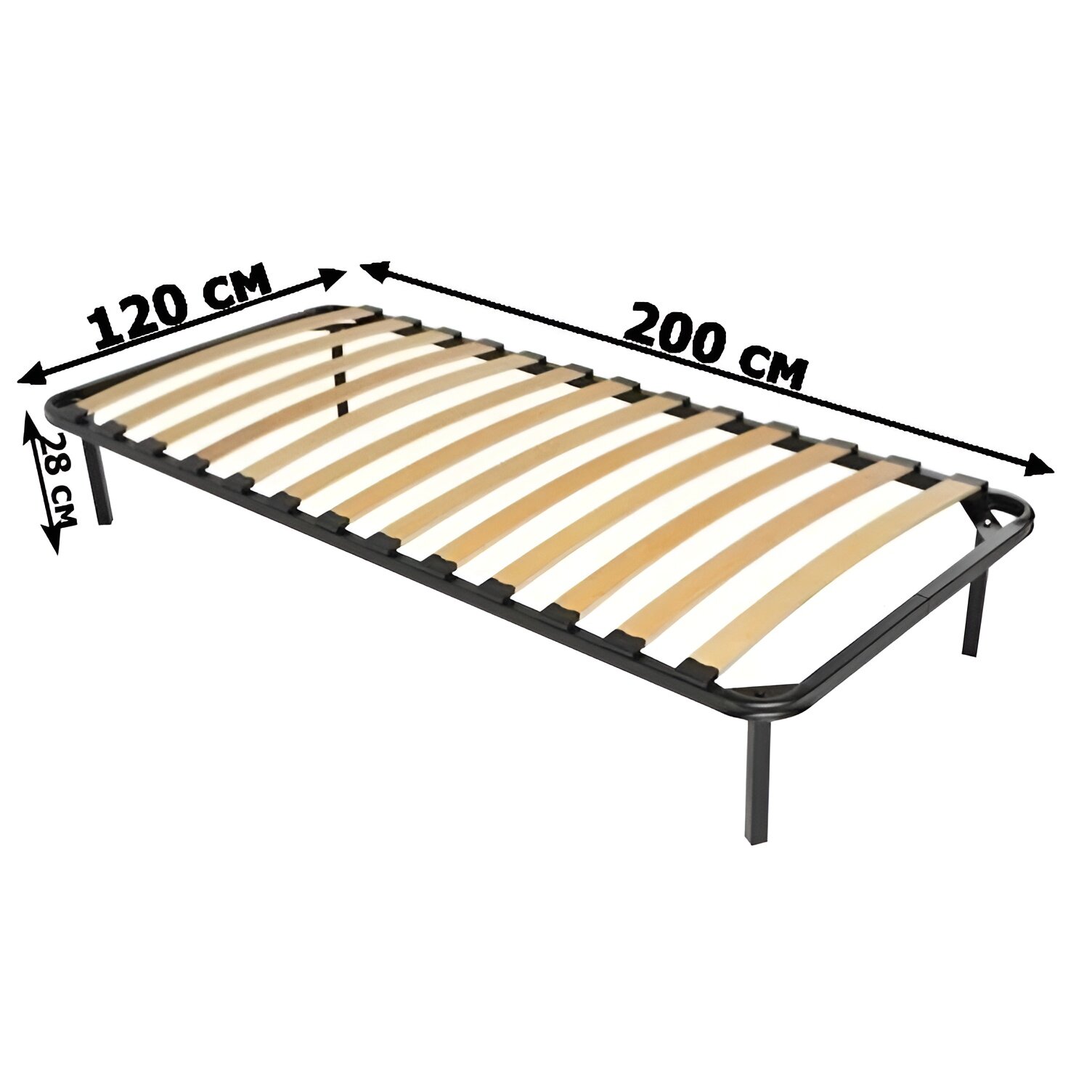 Основание для кровати разборное 120 х 200 см, Dream, березовые ламели