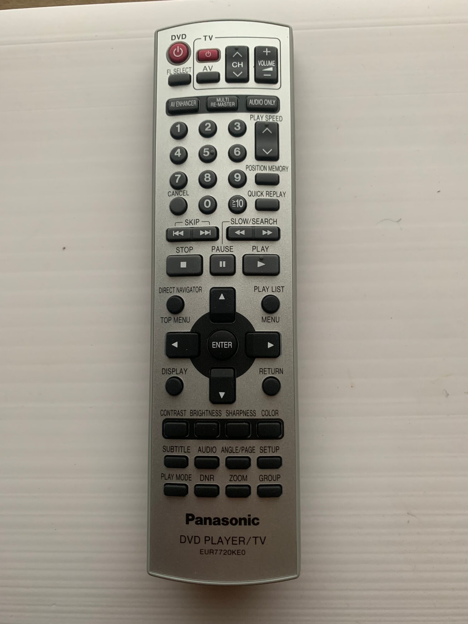 Пульт Panasonic EUR7720KM0, оригинальный, для устройств Panasonic
