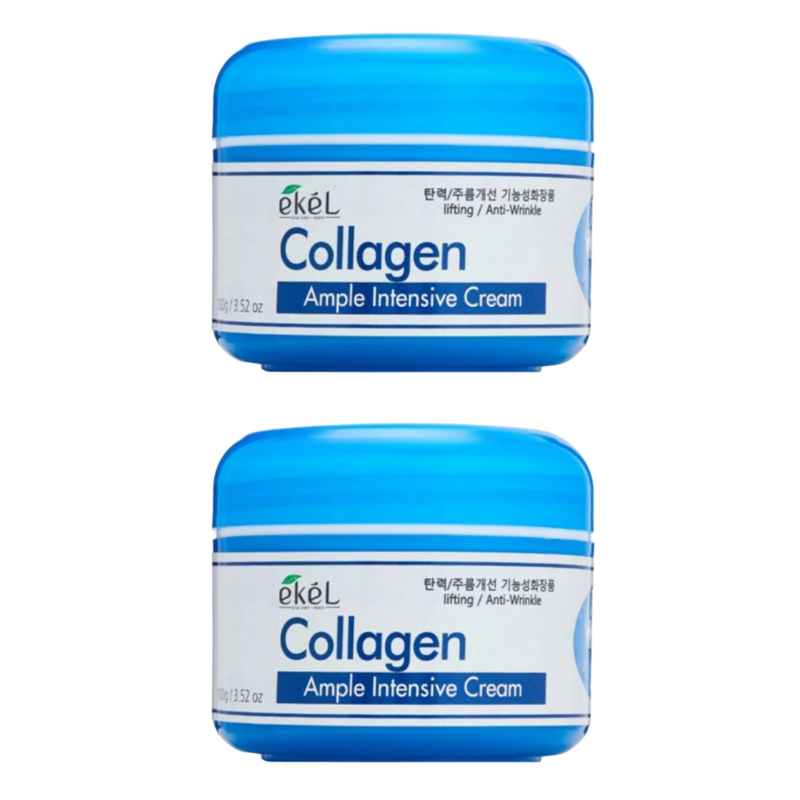 Крем для лица Ekel ампульный омолаживающий, с коллагеном, 100 мл, 2 шт