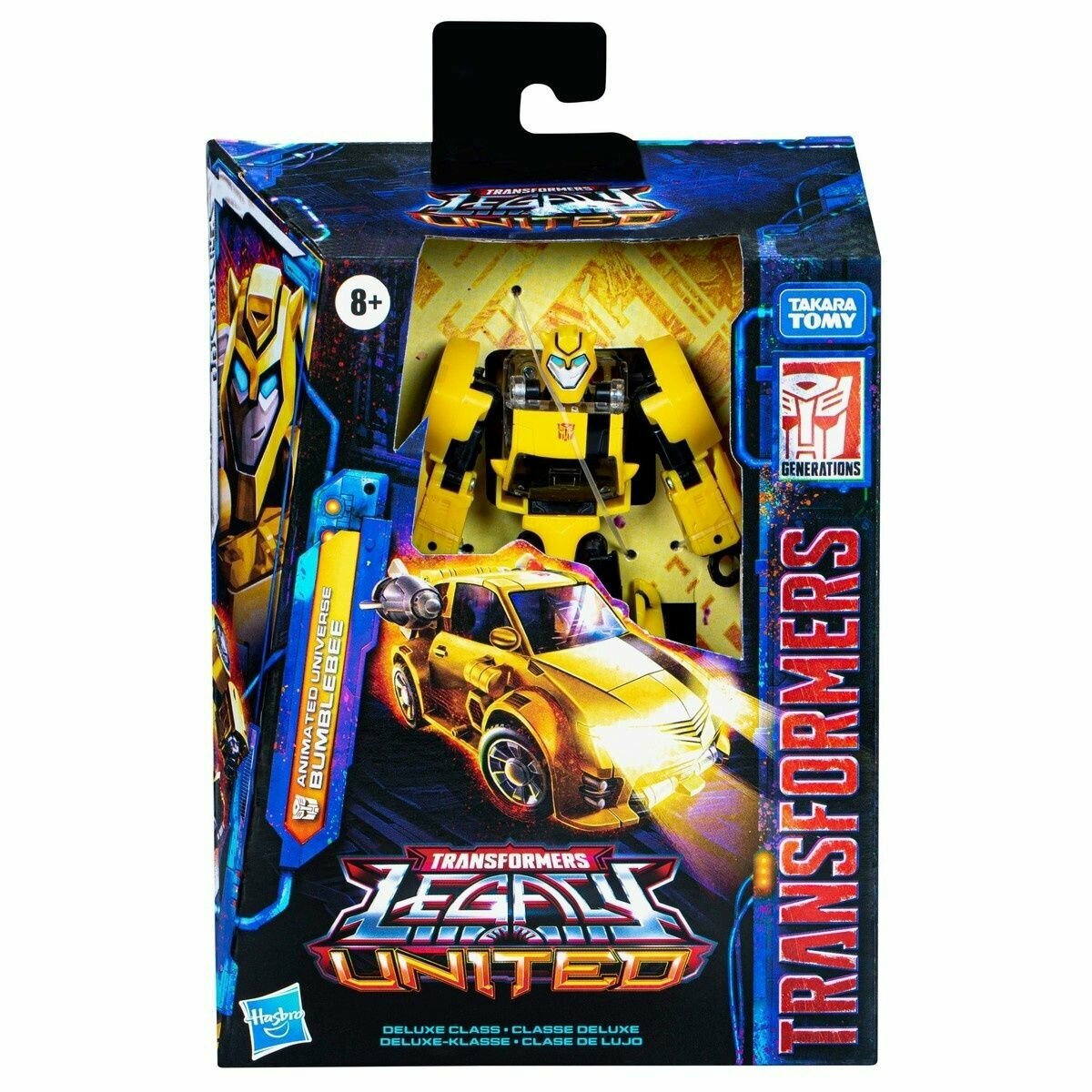 Трансформеры игрушки Hasbro Transformers Legacy United Deluxe Class Animated Universe Bumblebee (14cm) F8524