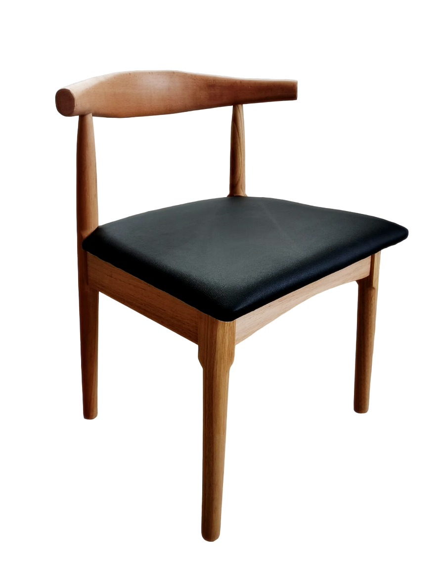 Стул деревянный кухонный из массива дуба с мягким сиденьем