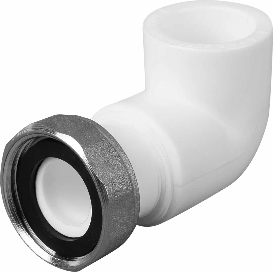 Угол комбинированный 90 гр. РВК3 1x25 мм ВР полипропилен 02110