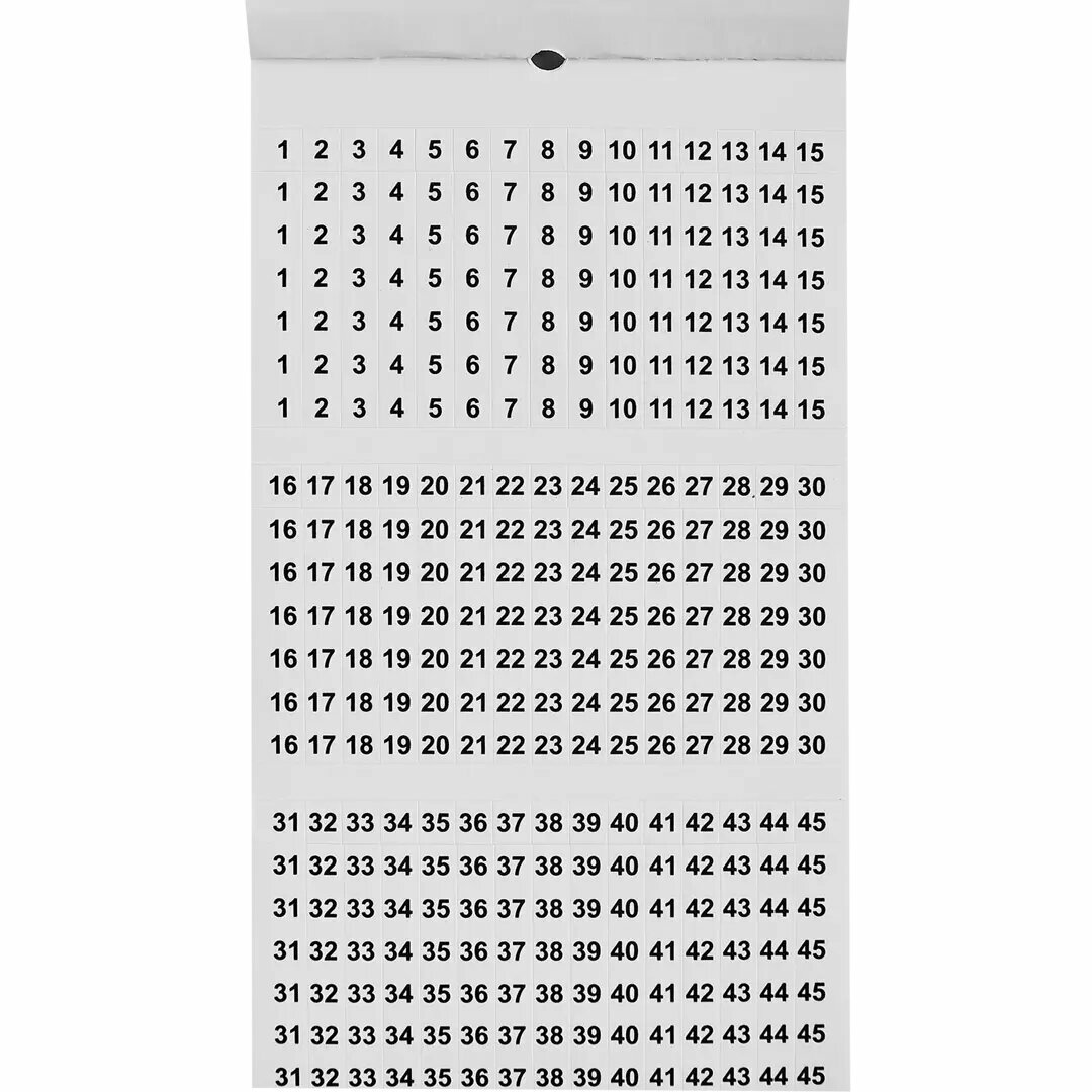 Бирка кабельная маркировочная цвет белый