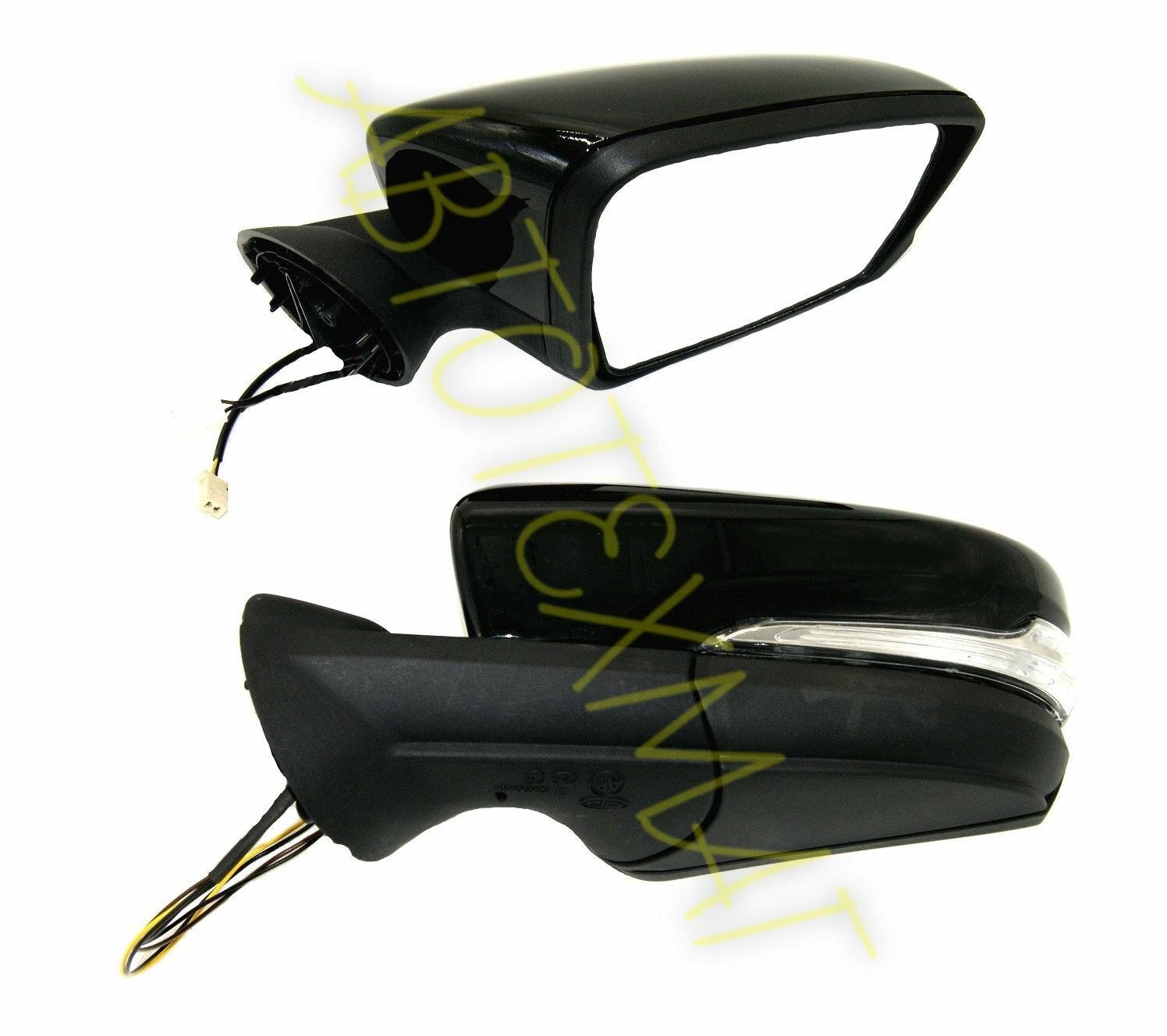 Зеркало боковое Лада Ларгус, Рено Логан, Дастер, Сандеро, комплект в стиле Гранта с электроприводом и повторителем поворотов.