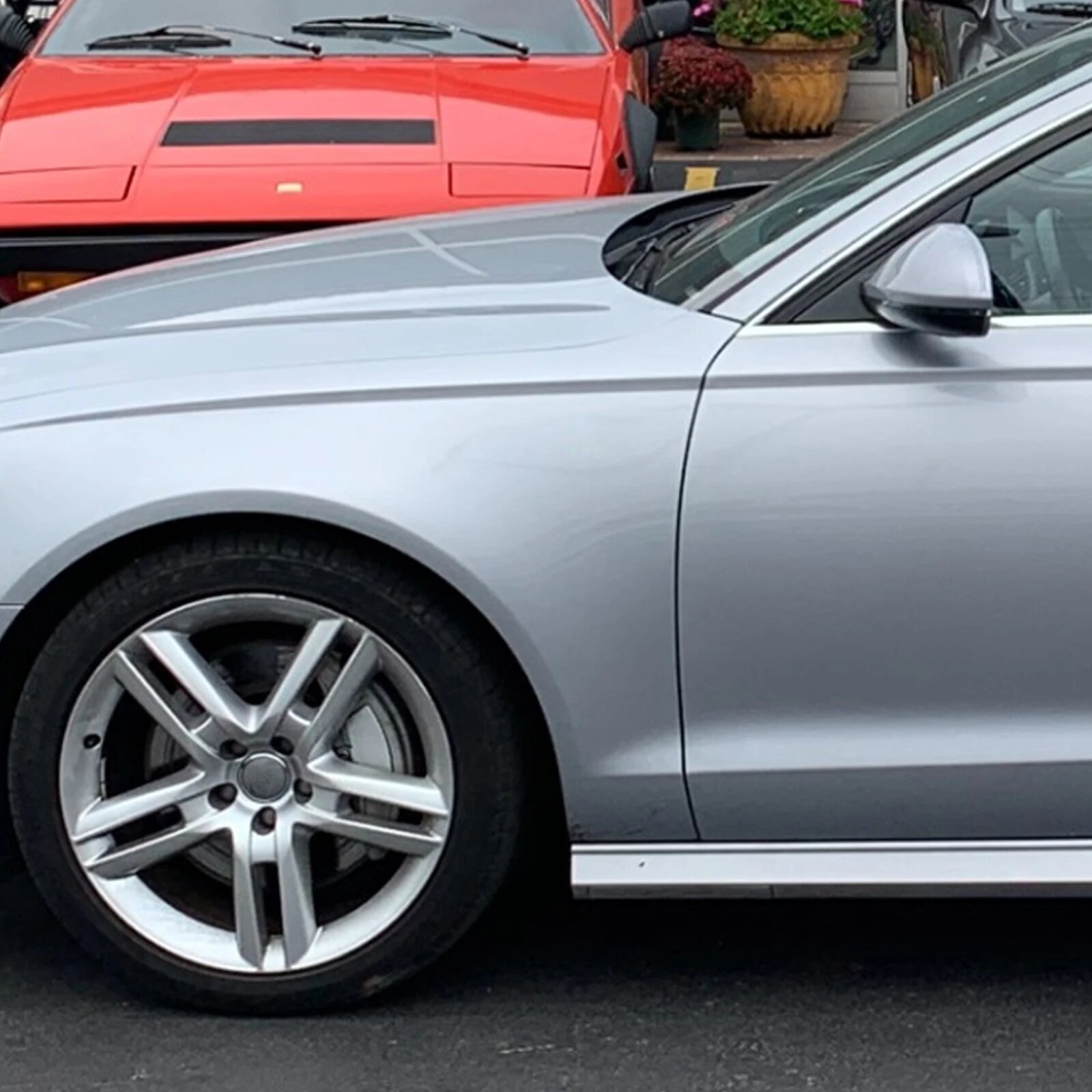 Передний бампер, буксировочный крючок, крышка, буксировочный глаз для Audi A4 B9, аксессуары 2017 2018 2019 8W0807241, правая пассажирская сторона Silver