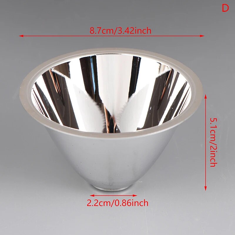 Алюминиевые чашки-отражатели для светодиодов