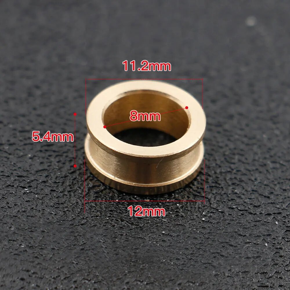 Латунный ролик для лески для спиннинга 11.2x 8 x5.4 Gold