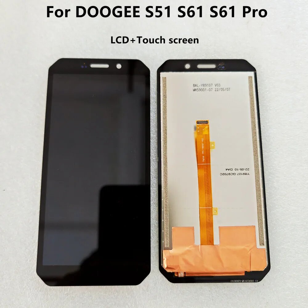 Оригинальный ЖК-дисплей для DOOGEE S51, экран + сенсорная панель, дигитайзер Для DOOGEE S61 For S61