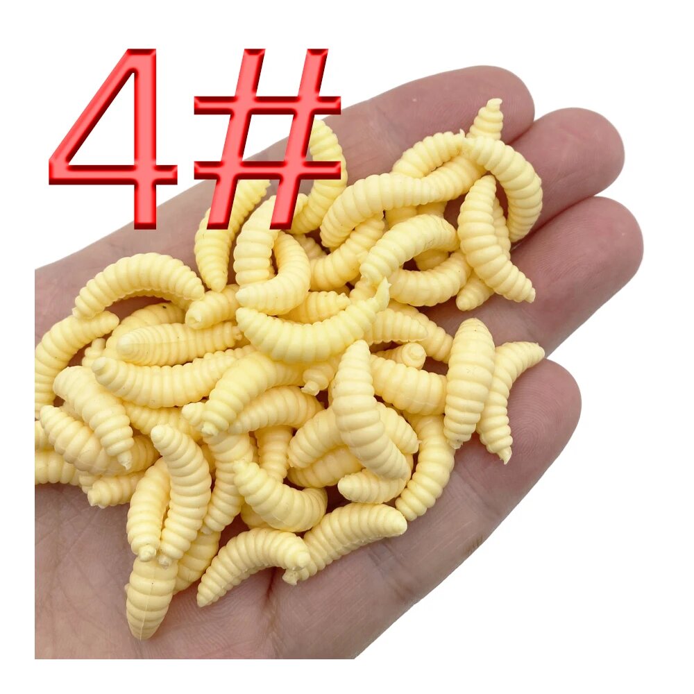 Бионические мягкие личинки силиконовые приманки для рыбалки 4(size4)