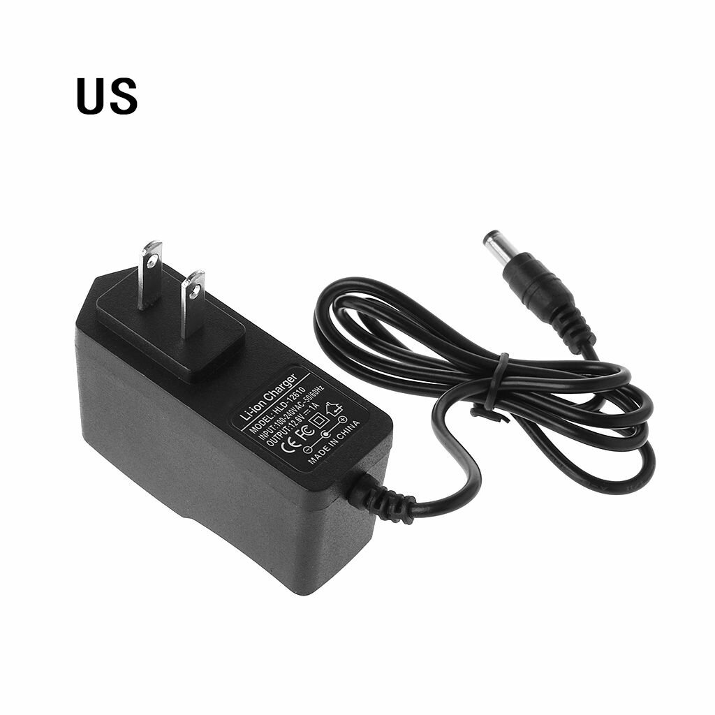 Зарядное устройство для литиевой батареи 12,6 В, 1 А, DC5,5*2,1 мм, стандарт США