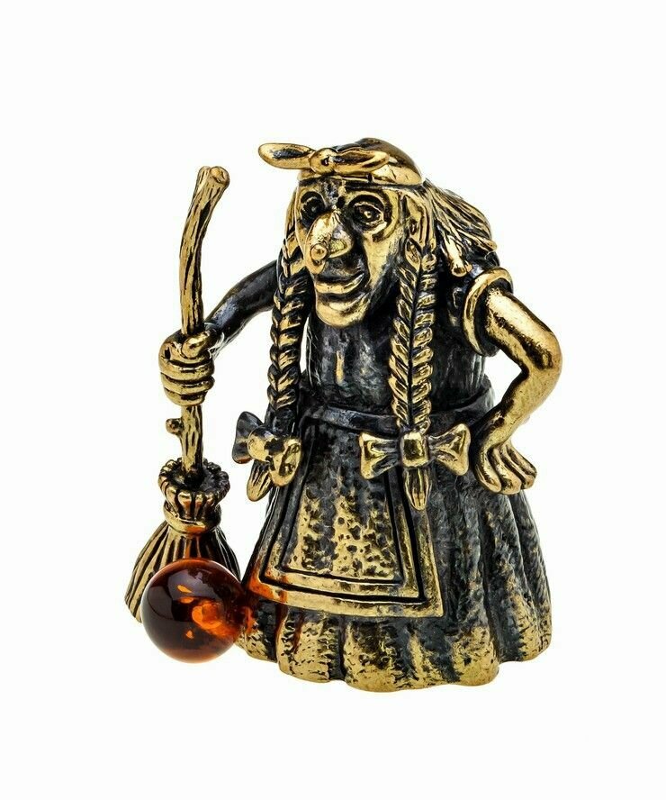 Колокольчик Баба Яга 955 коньячный