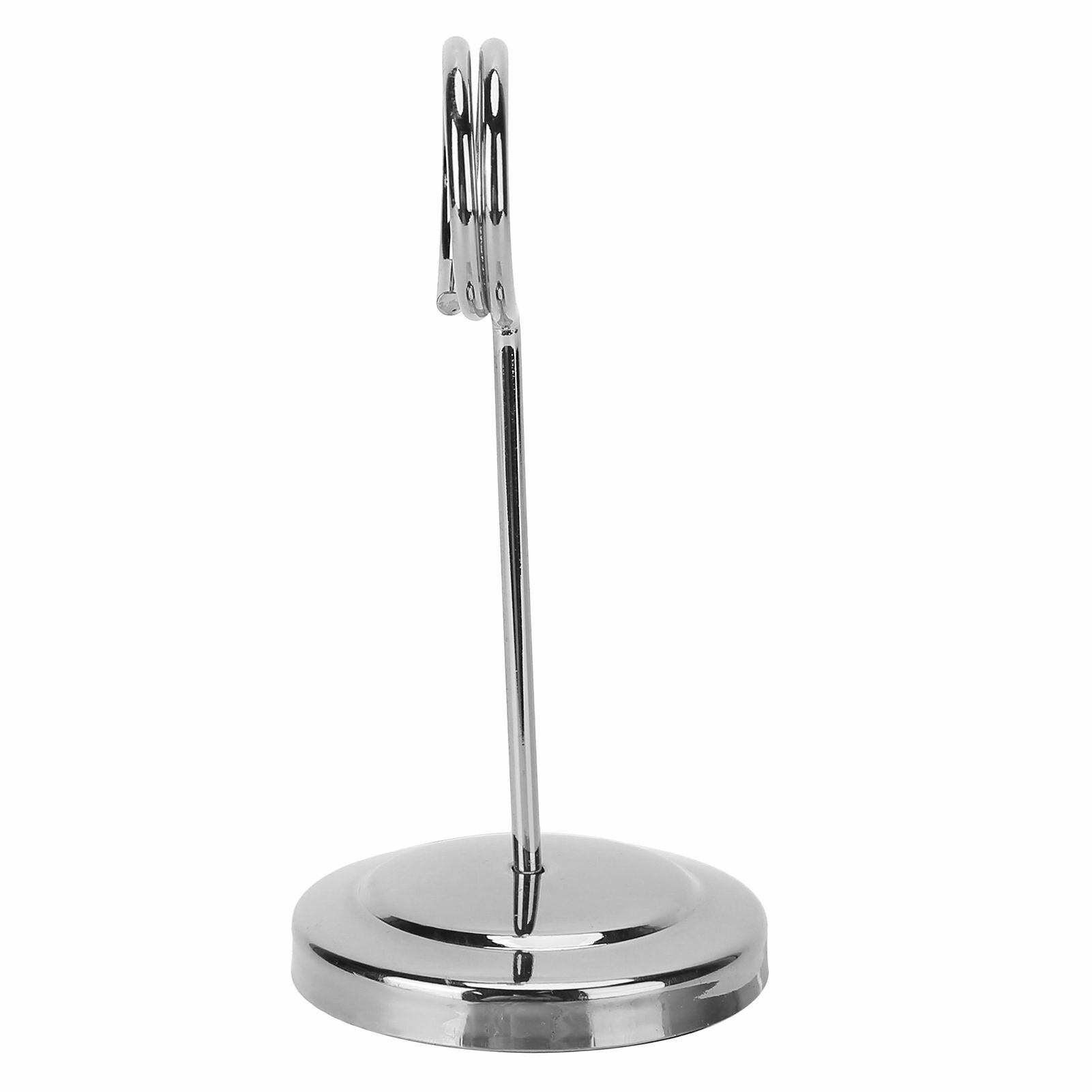 Держатель номера стола из нержавеющей стали, прочный, устойчивый к выцветанию, легкий зажим для картинок для ресторана отеля, 10,5 см, серебристый