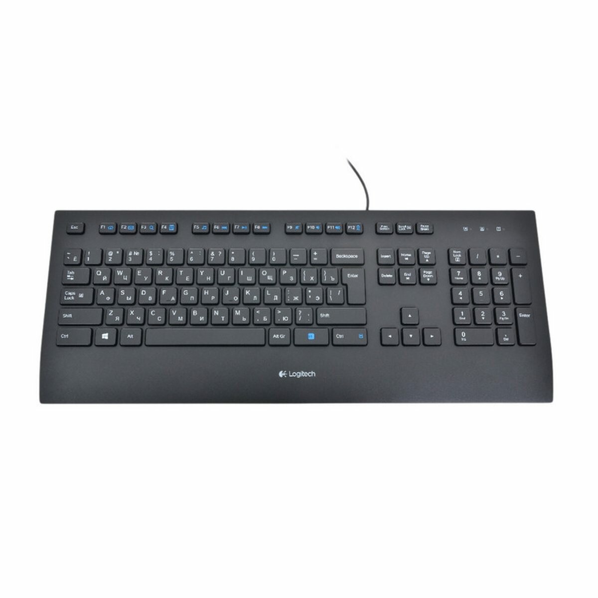 Клавиатура Logitech K280E, USB, черный (920-005215), 10шт.