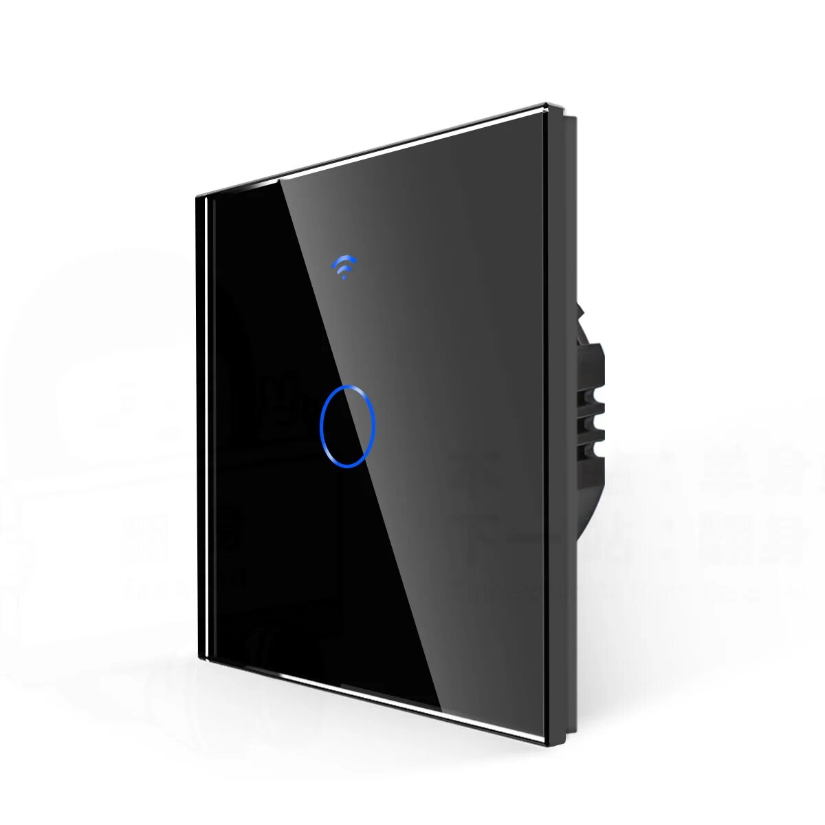 Умный сенсорный выключатель света Bingoelec для Alexa и Google Home black 1 Gang