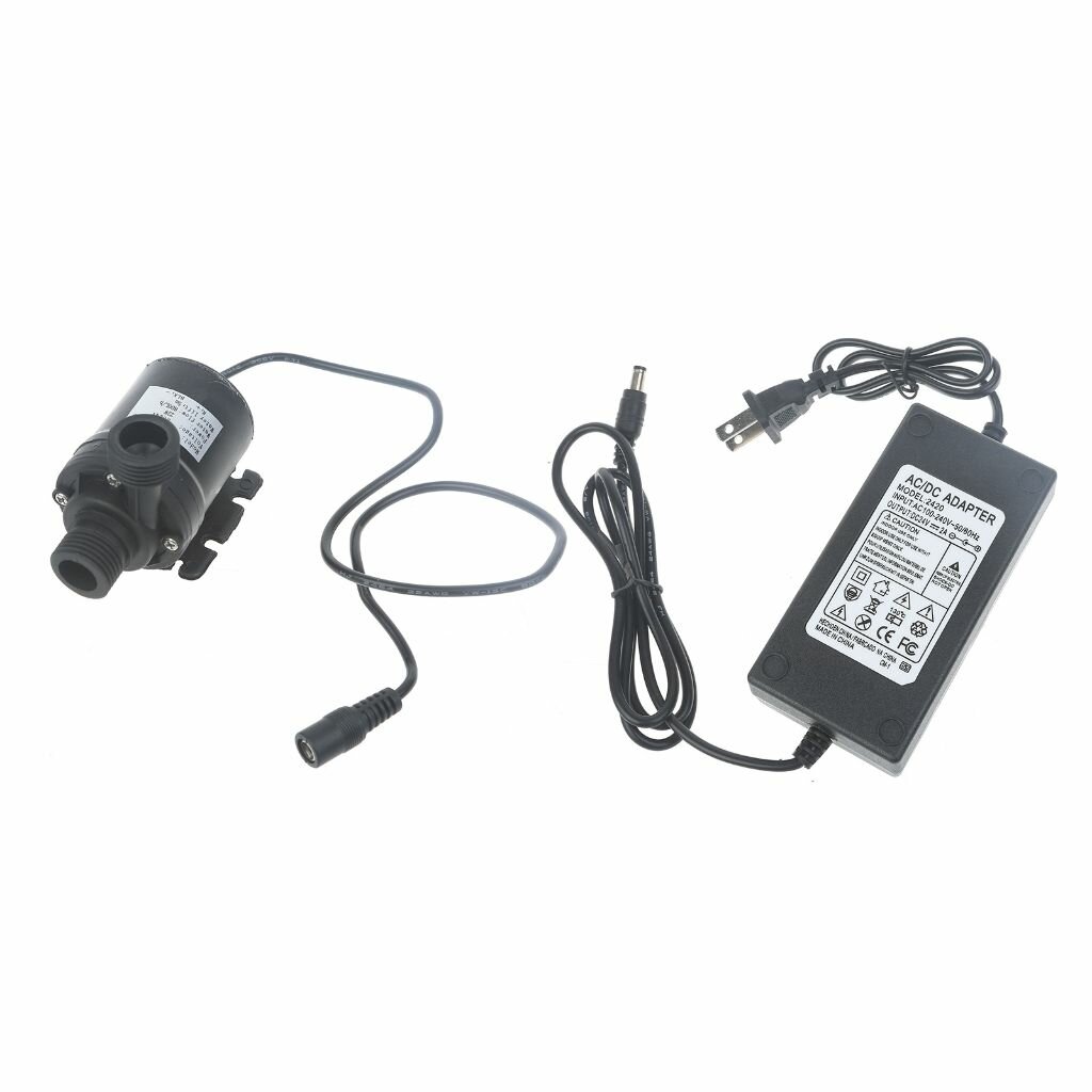 4-точечный бесщеточный водяной насос постоянного тока + стандартный источник питания США-24 В