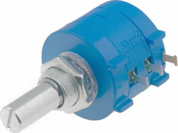 BOURNS 3590S-2-104L Потенциометр: осевой, многооборотный, 100кОм, 2Вт, 5%, 6,35мм, 1шт