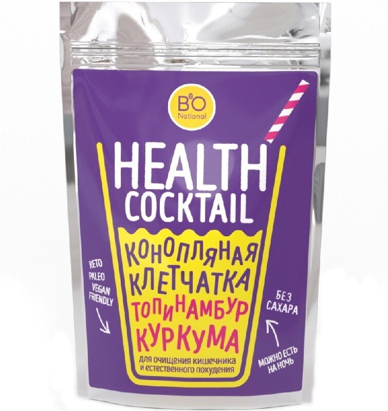 Клетчатка BIO National конопляная (топинамбур/куркума) /пакет/ 150г
